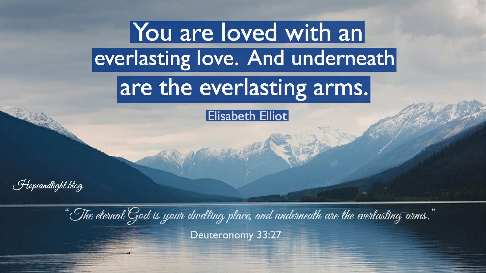 Resting in the Strong Arms of God – HOPE & LIGHT
