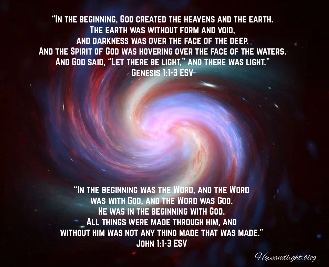 Elohim, the All Powerful One, the Creator – HOPE & LIGHT